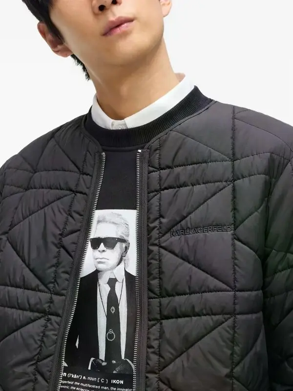 Karl Lagerfeld Quilted Jacket - Black