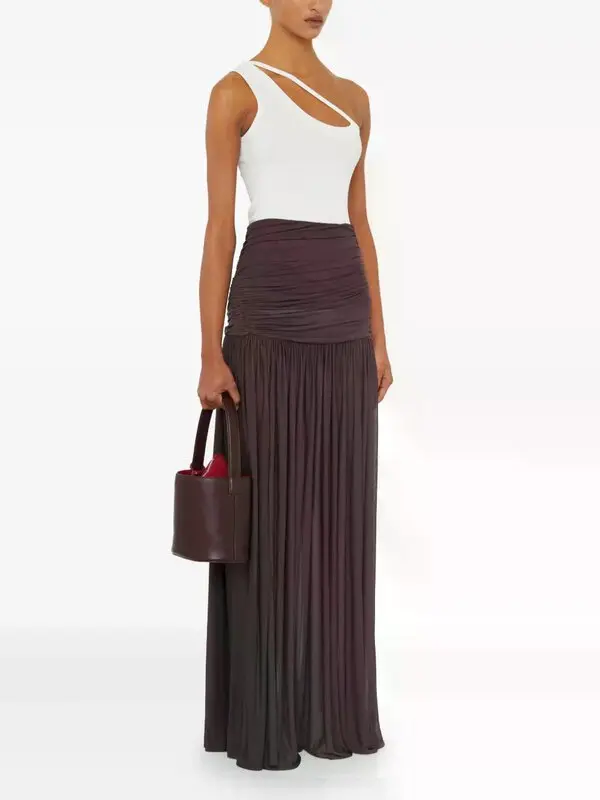 Christopher Esber Orion Ruched Skirt - Brown