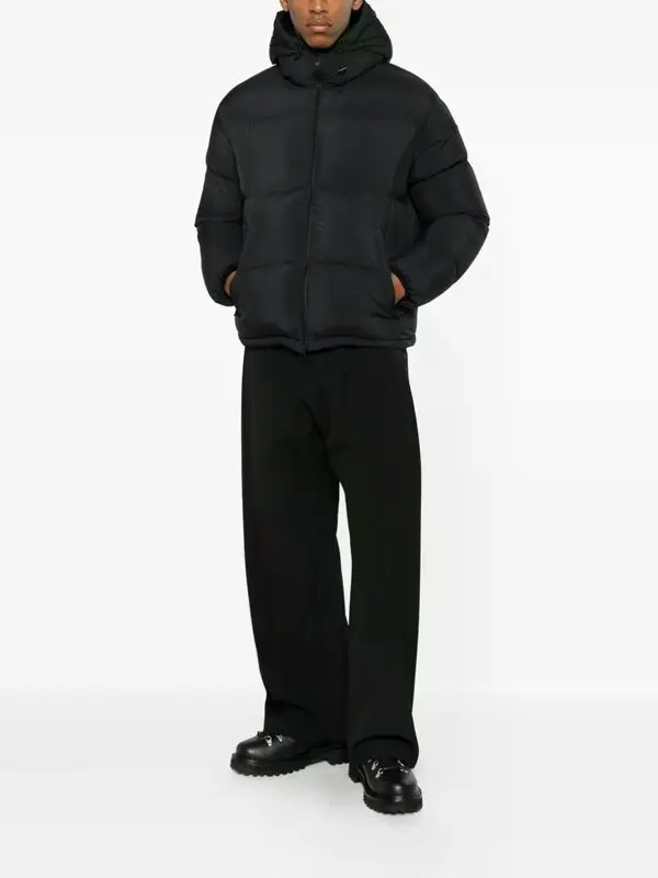 Moncler Meriera Hooded Zip-up Puffer Jacket - Black