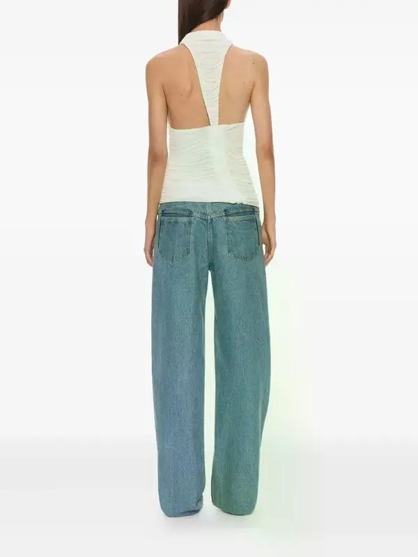Christopher Esber Orion Ruffled Top - White