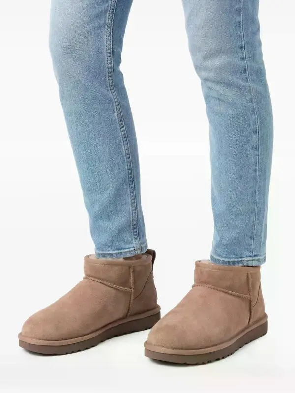 UGG Pull Tab Ankle Boots - Brown