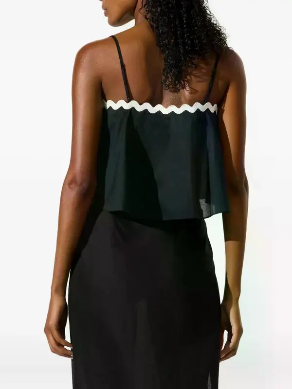Karl Lagerfeld Cropped Top - Black