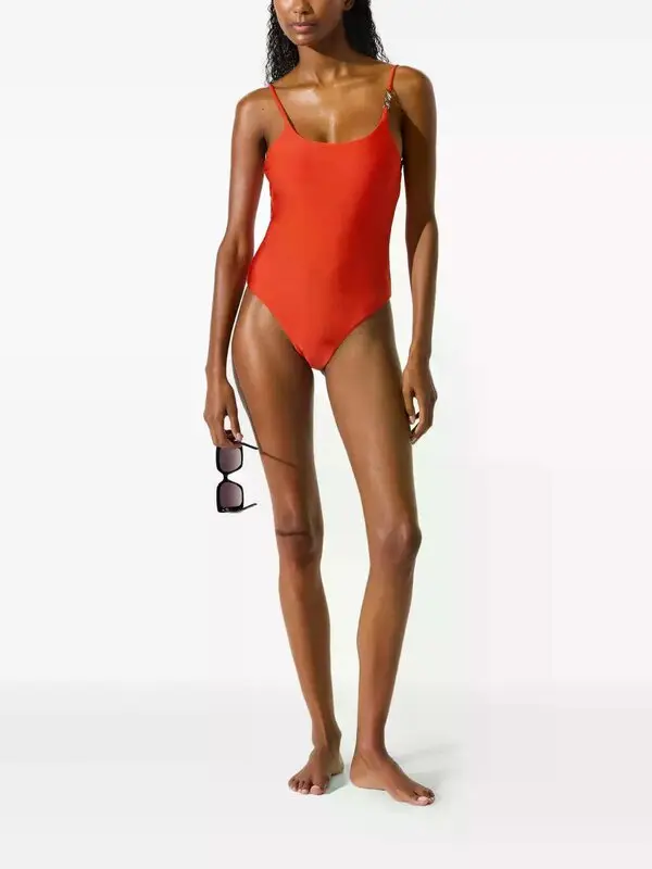 Karl Lagerfeld Cheeky Swimsuit - Orange