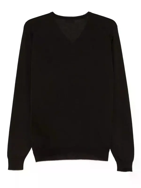 John Smedley Blenheim V-neck Knitwear - Brown
