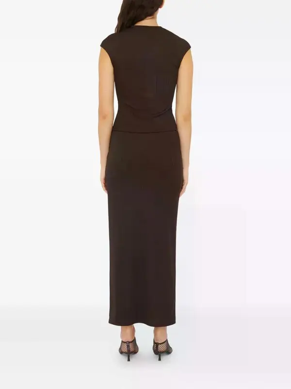 Christopher Esber Ruched Maxi Skirt With Embellishments