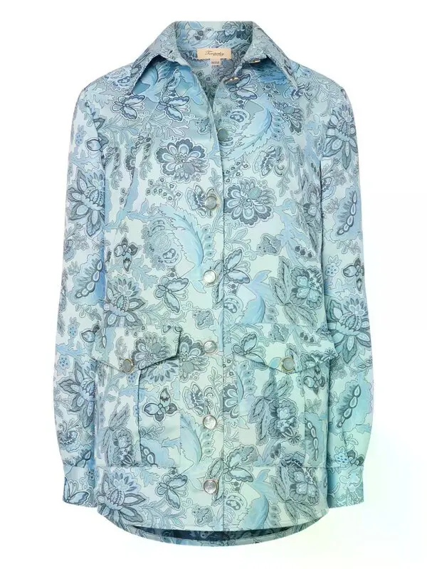 TEMPERLEY LONDON Francis Floral-pattern Shirt Jacket