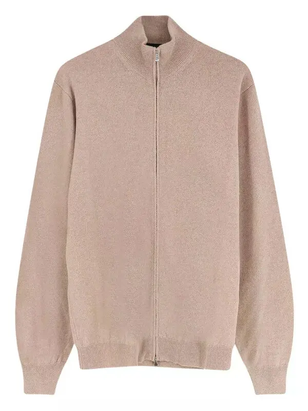 FILIPPO DE LAURENTIIS Zip-fastening Cardigan - Neutrals
