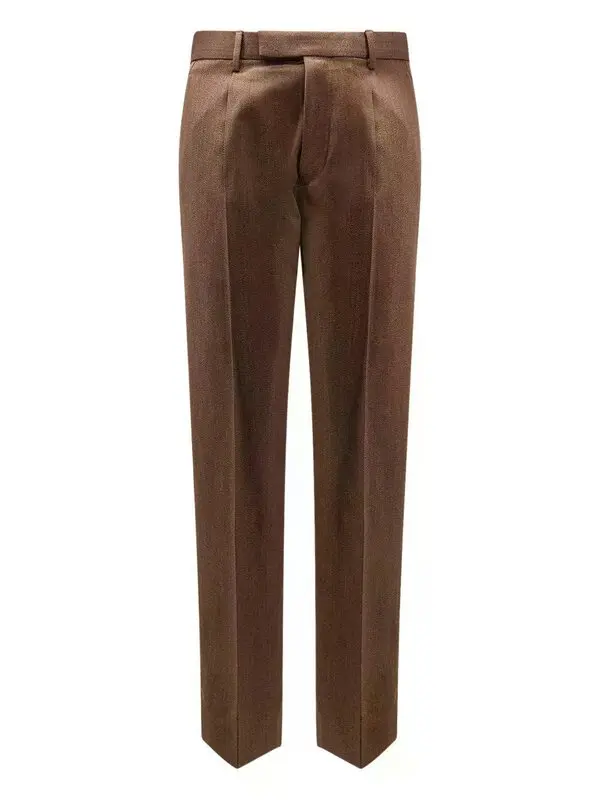 Zegna Pleated Wool Trousers