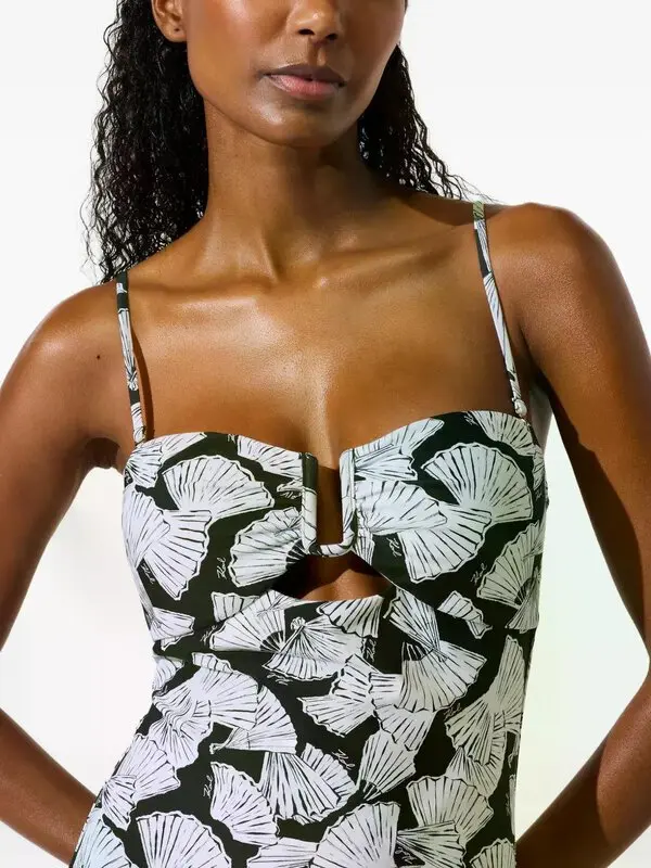 Karl Lagerfeld Fan-print One-piece Swimsuit