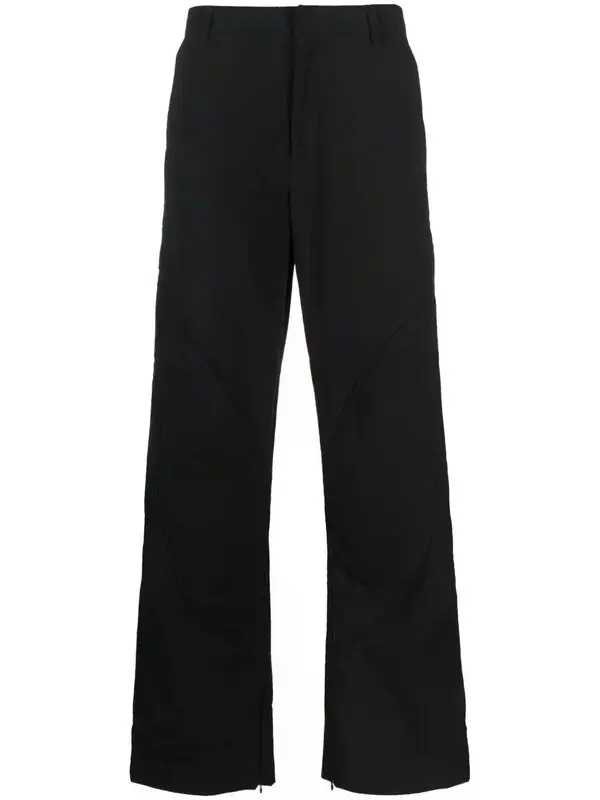 HELIOT EMIL Mid-rise Stud-detailing Trousers