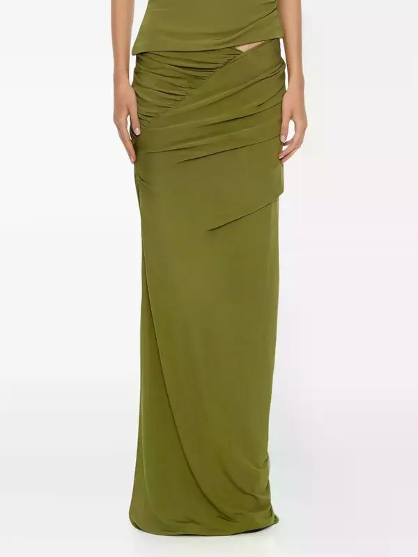 Christopher Esber Draped Jersey Maxi Skirt