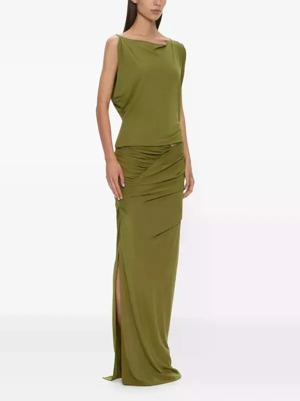 Christopher Esber Draped Jersey Maxi Skirt