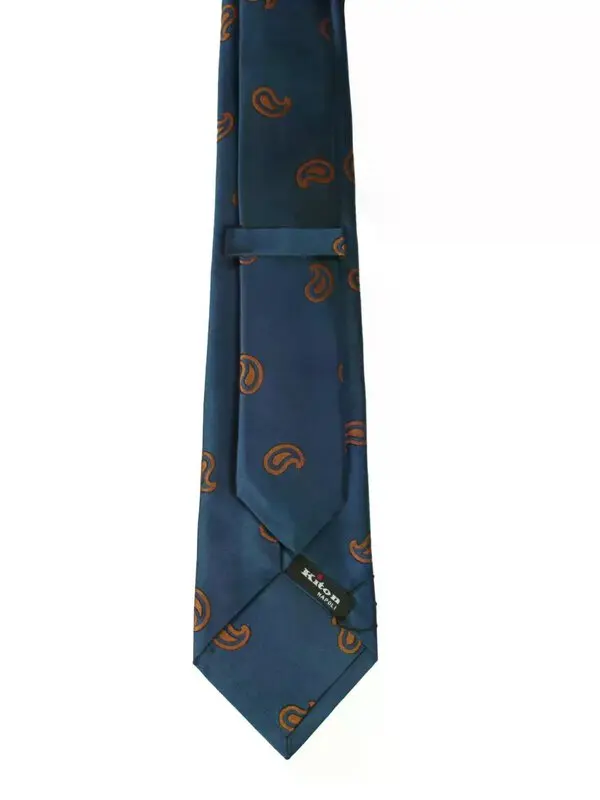 Kiton Paisley-pattern Standard Neck Tie