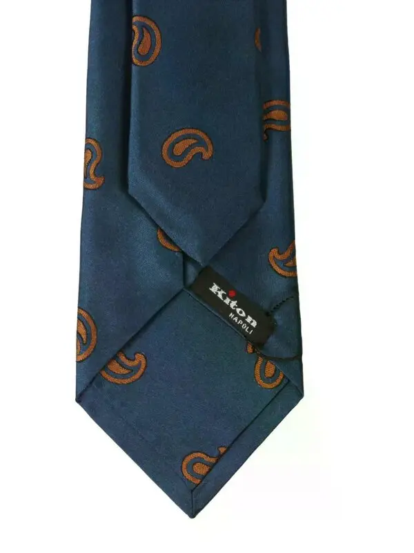 Kiton Paisley-pattern Standard Neck Tie