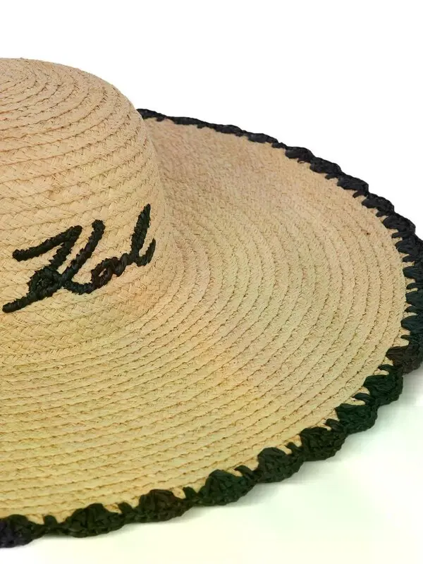 Karl Lagerfeld Wide Brim Sun Hat