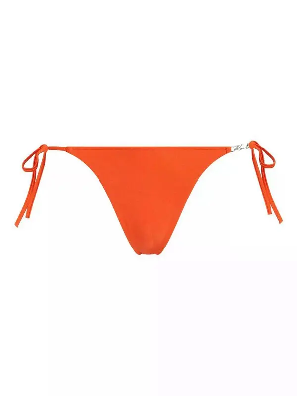 Karl Lagerfeld Logo-plaque Bikini Briefs - Orange