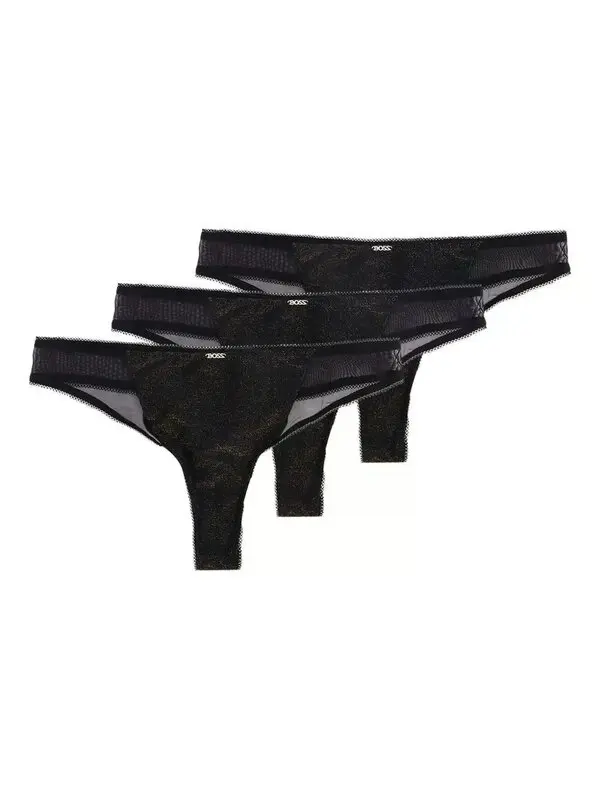 BOSS Metal-lettering Thong - Black