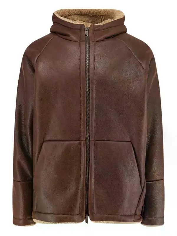 SALVATORE SANTORO Hooded Leather Jacket