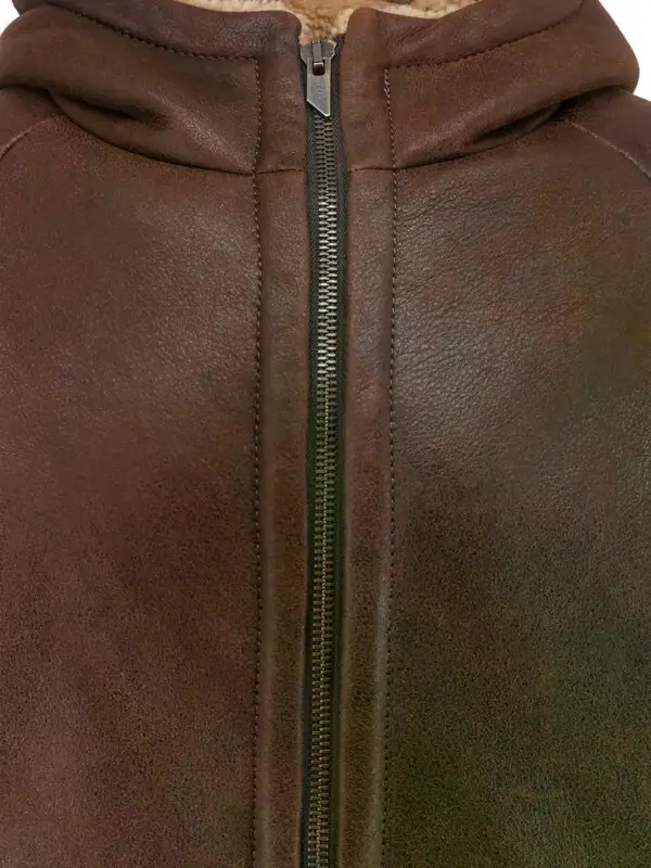SALVATORE SANTORO Hooded Leather Jacket