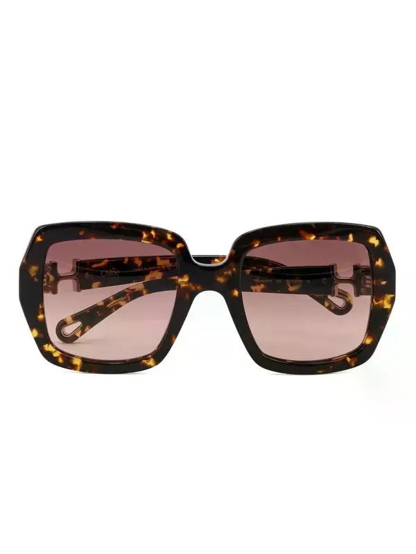 Chloé Square Frame Sunglasses - Brown