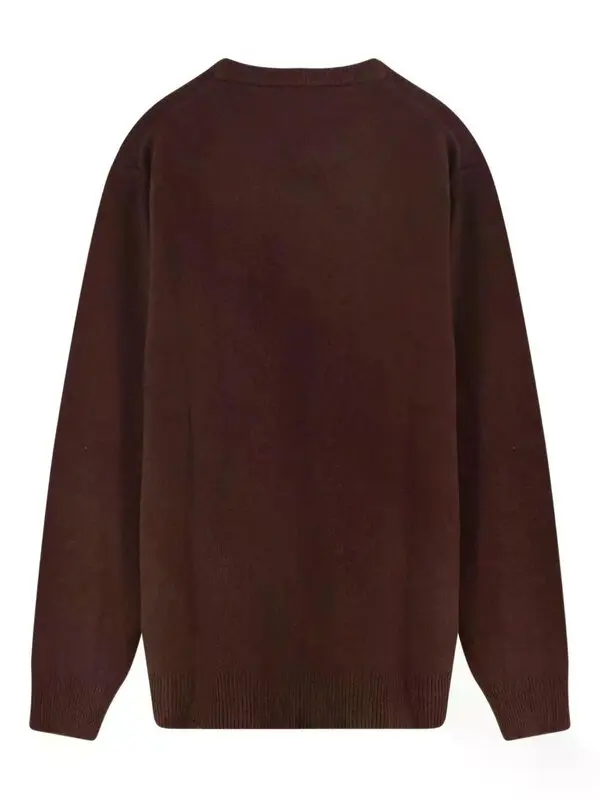 MC2 SAINT BARTH Logo-embroidered Long-sleeved Sweater