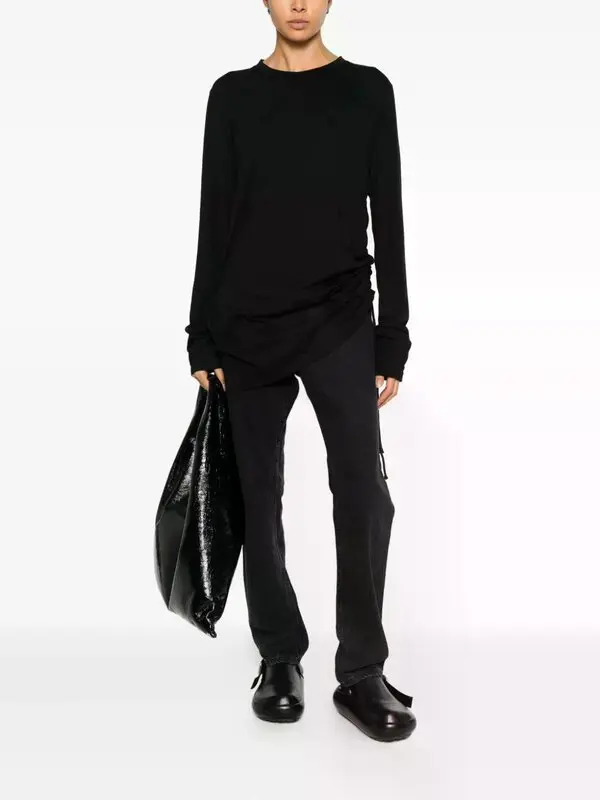 NOMEN NESCIO Drawstring Long-sleeve T-shirt