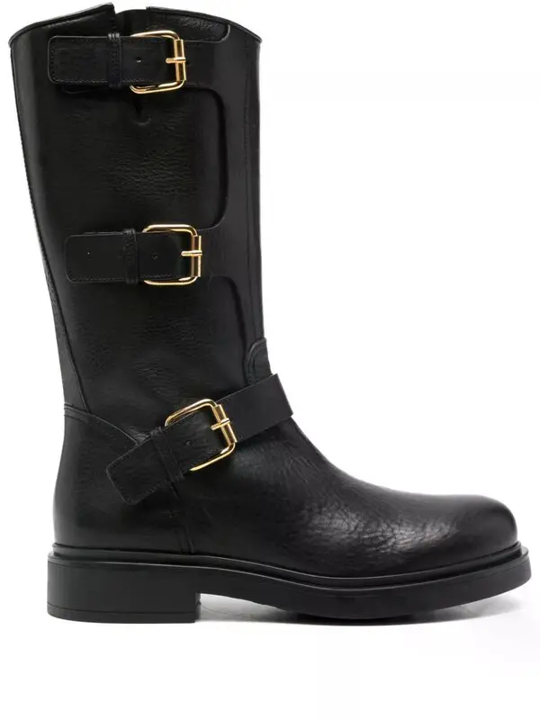 Agl Loren Buckle Strap 30 Boots - Black