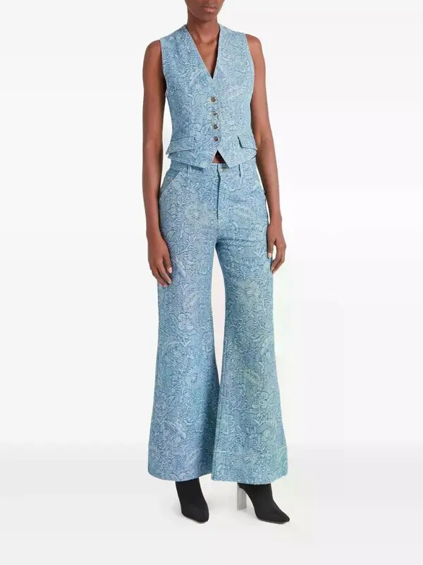 TEMPERLEY LONDON Floral-patterned Jeans