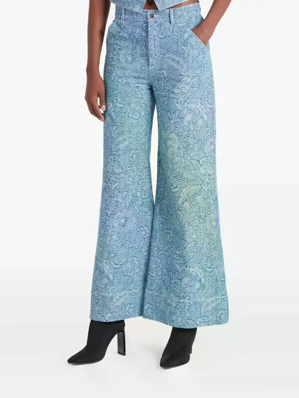 TEMPERLEY LONDON Floral-patterned Jeans