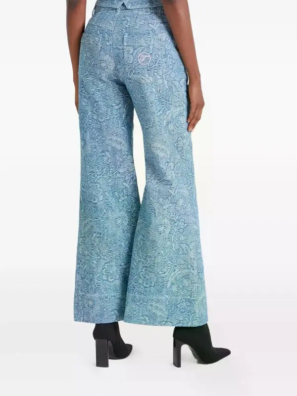 TEMPERLEY LONDON Floral-patterned Jeans
