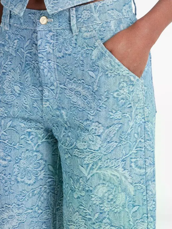 TEMPERLEY LONDON Floral-patterned Jeans
