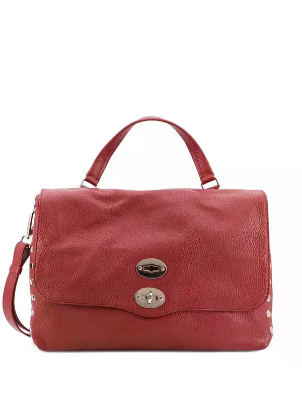 ZANELLATO Postina M Flap Leather Shoulder Bag - Red