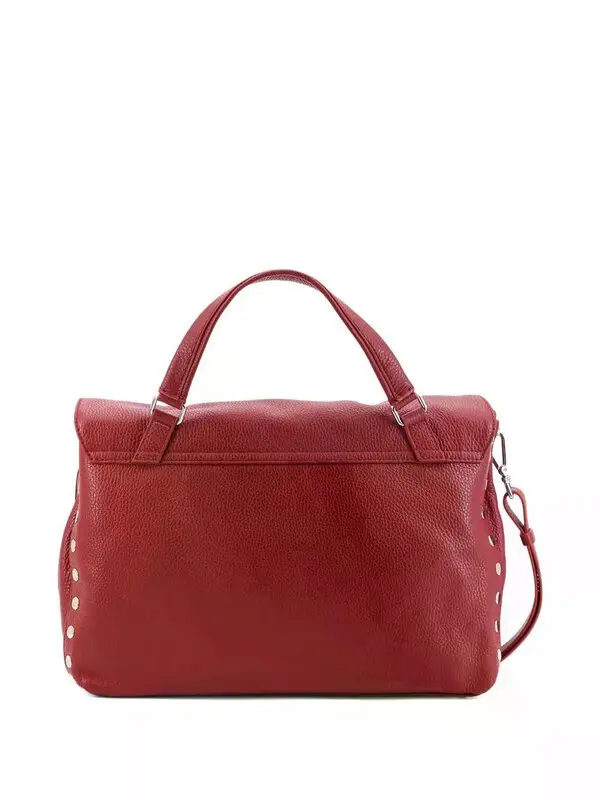 ZANELLATO Postina M Flap Leather Shoulder Bag - Red