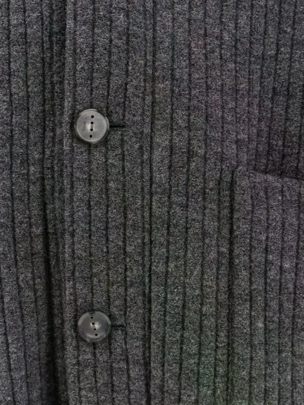 HEVO Ribbed Patch-pocket Cardigan