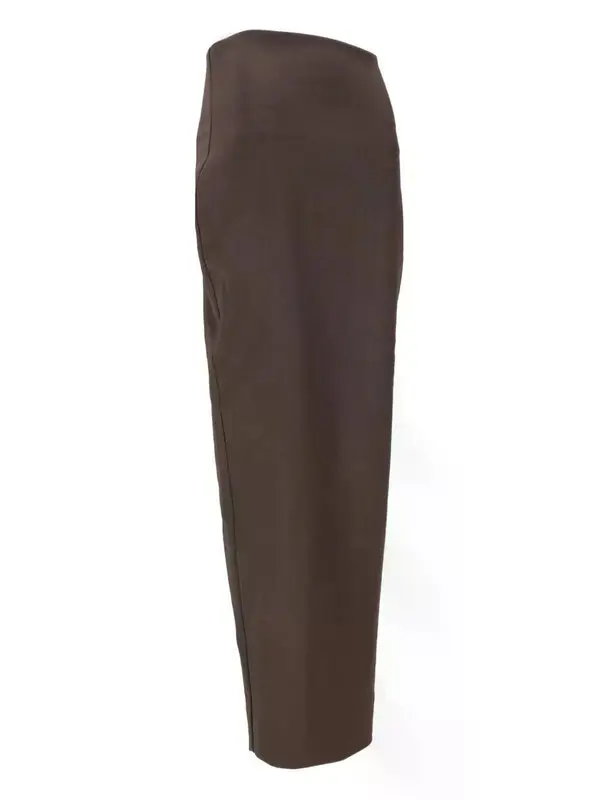 Rick Owens Dirt Pillar Maxi Skirt - Brown