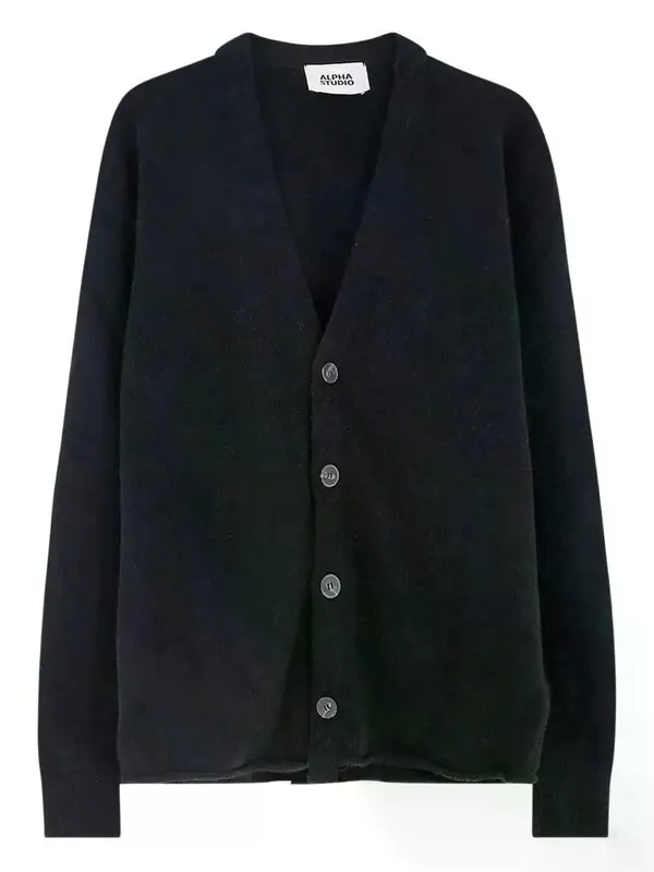 Alpha Studio Button V-neck Cardigan