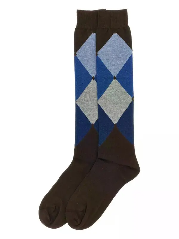 BALLANTYNE Diamond-pattern Socks
