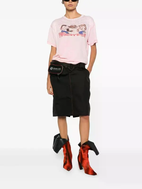 Martine Rose Topstitching Skirt With Bumbag