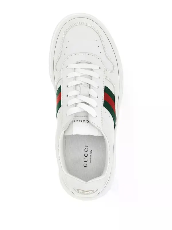 Gucci Logo Sneakers With Web Detail