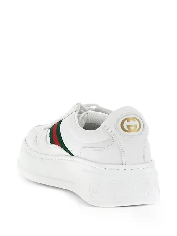 Gucci Logo Sneakers With Web Detail