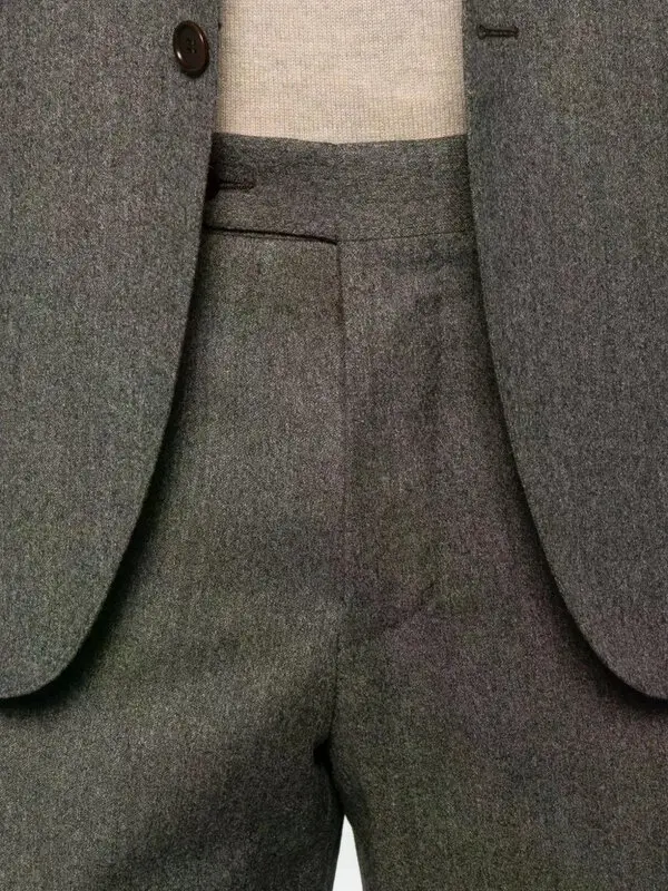 Canali Herringbone Wool Suit - Brown