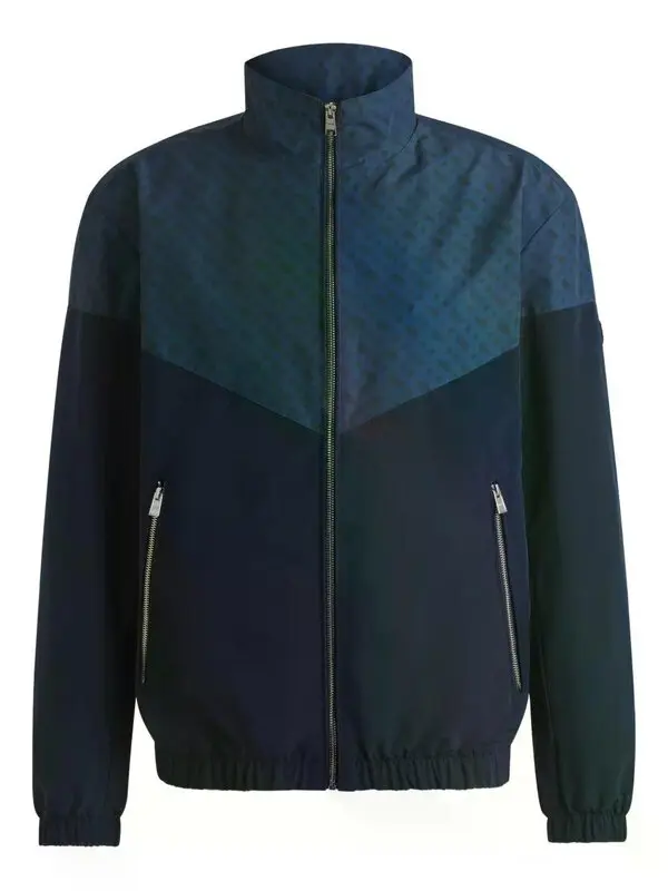 BOSS Panelled Patterned Jacket