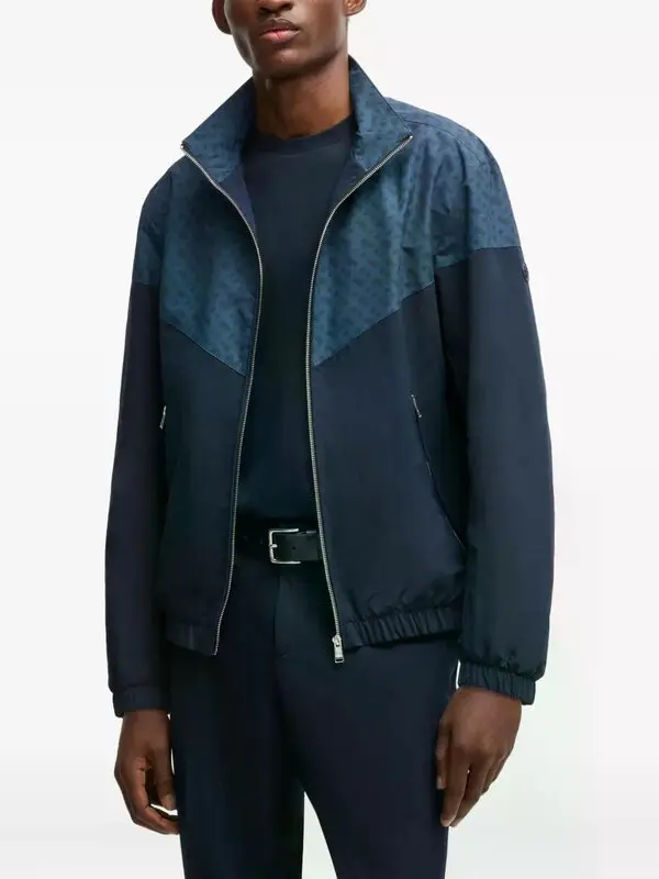 BOSS Panelled Patterned Jacket