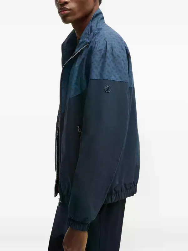 BOSS Panelled Patterned Jacket