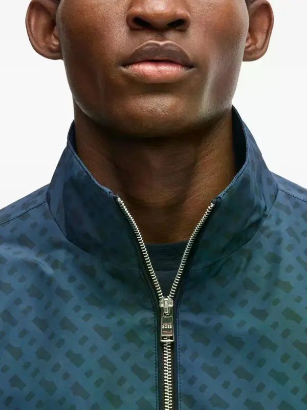 BOSS Panelled Patterned Jacket