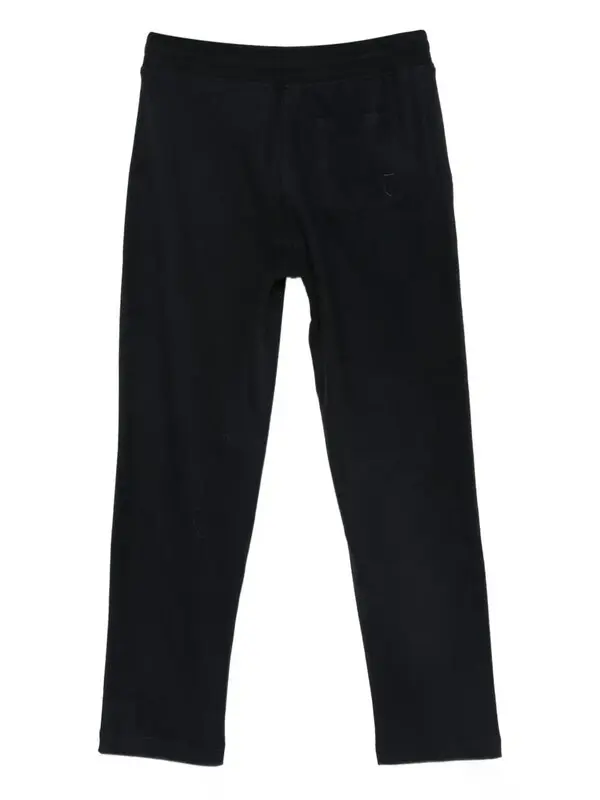 Canali Cotton Blend Track Pants - Black