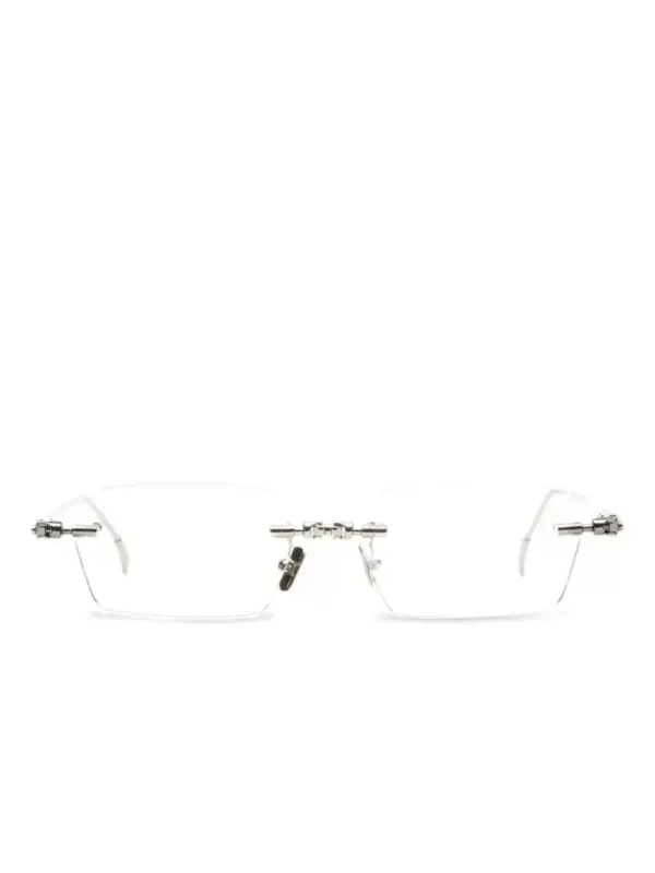 KUBORAUM Geometric-frame H61 Eyeglasses - Silver