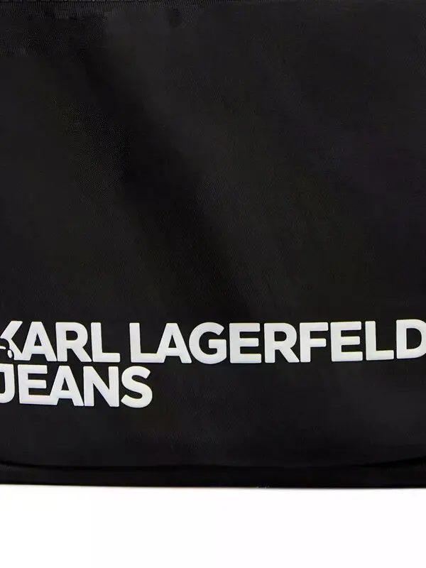 Karl Lagerfeld Messenger Bag With Logo Strap