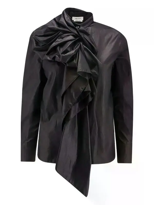 Alexander McQueen Bow-detailed Buttoned Shirt