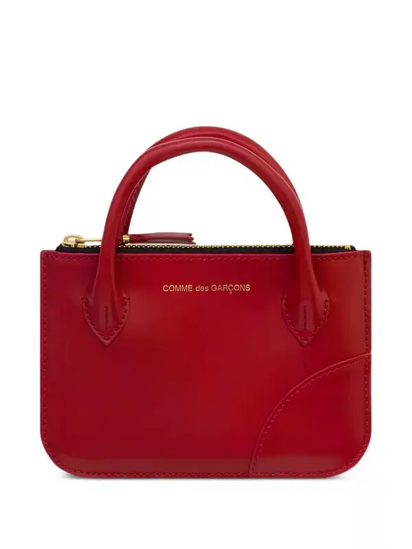 Comme Des Garçons Handle Logo-print Wallet - Red
